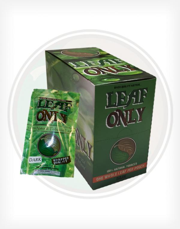 Single Fronto Leaf - Dark. Leaf Only Packaged Fronto Wrapper Tobacco Leaf.