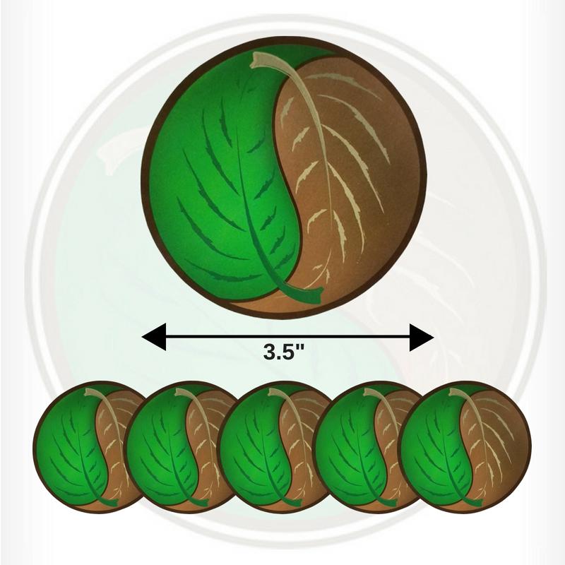 Leaf Only Stickers - Leaf Only Logo Sticker Pack 5 Stickers - All Leaf