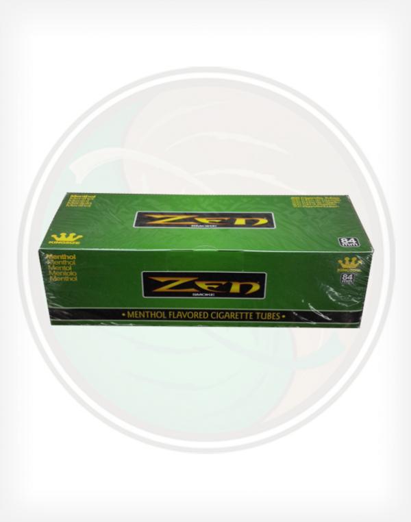 Zen King Size Menthol Cigarette Tubes for RYO Cigarettes